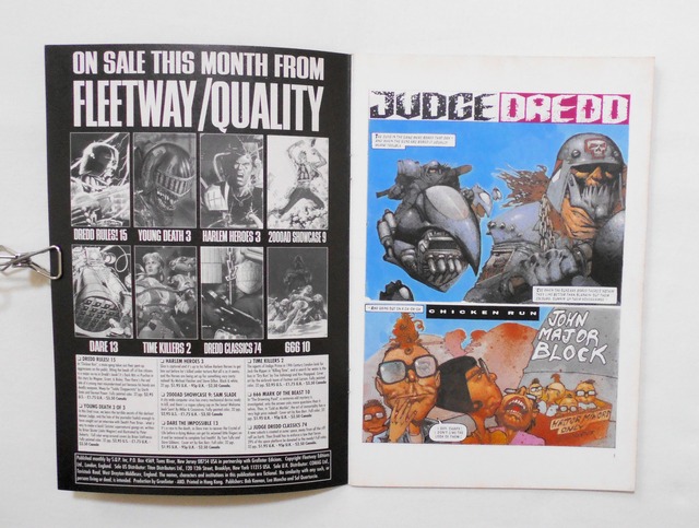 【DREDD RULES! [ジャッジ・ドレッド JUDGE DREDD]】 #15 FREETWAY/QUALITY ＜1992年＞ JUDGE DREDD: CHICKEN RUN by ...