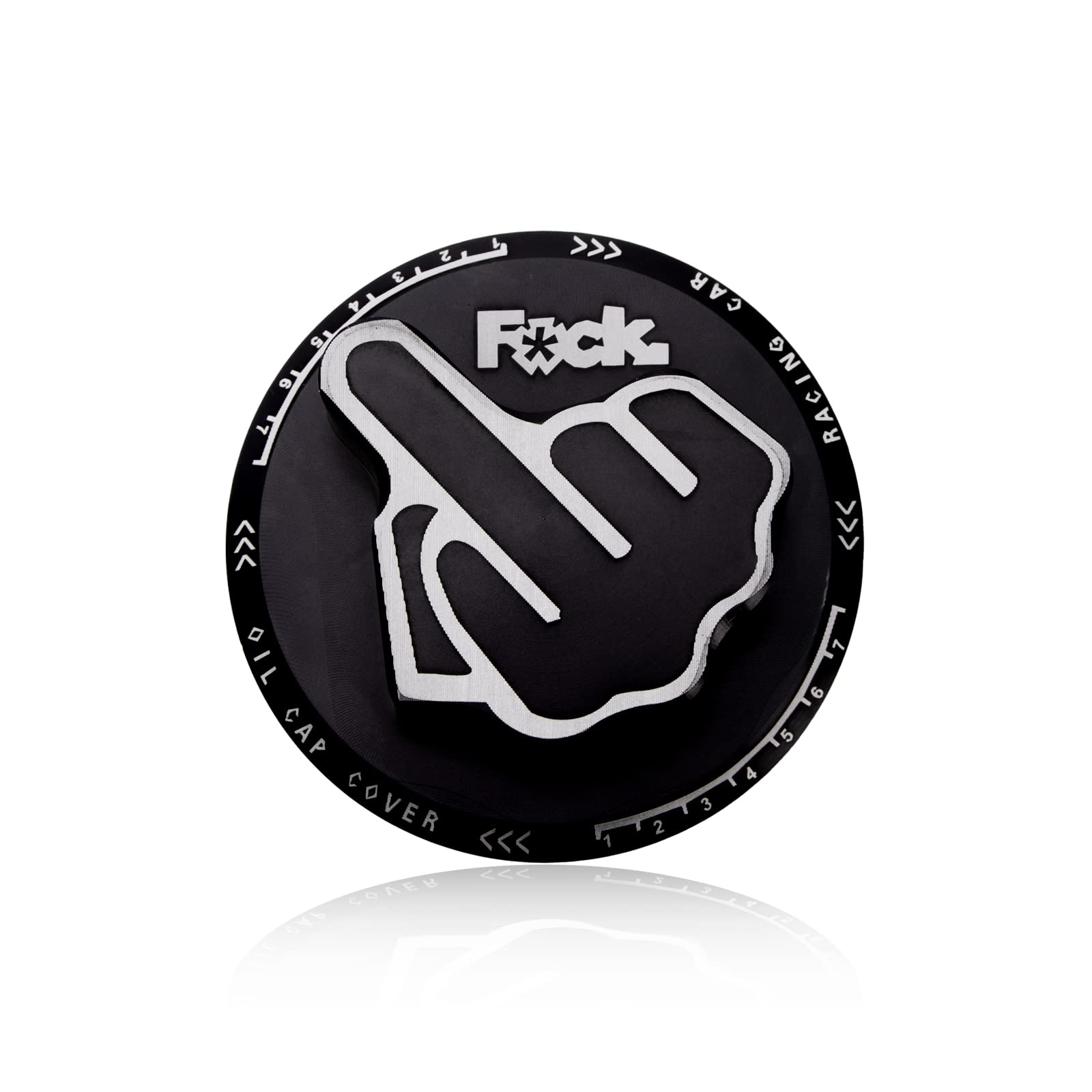 Xotic Tech Tech Black Alloy Middle Finger-in Type Fuel Oil Tank Gas Box ...