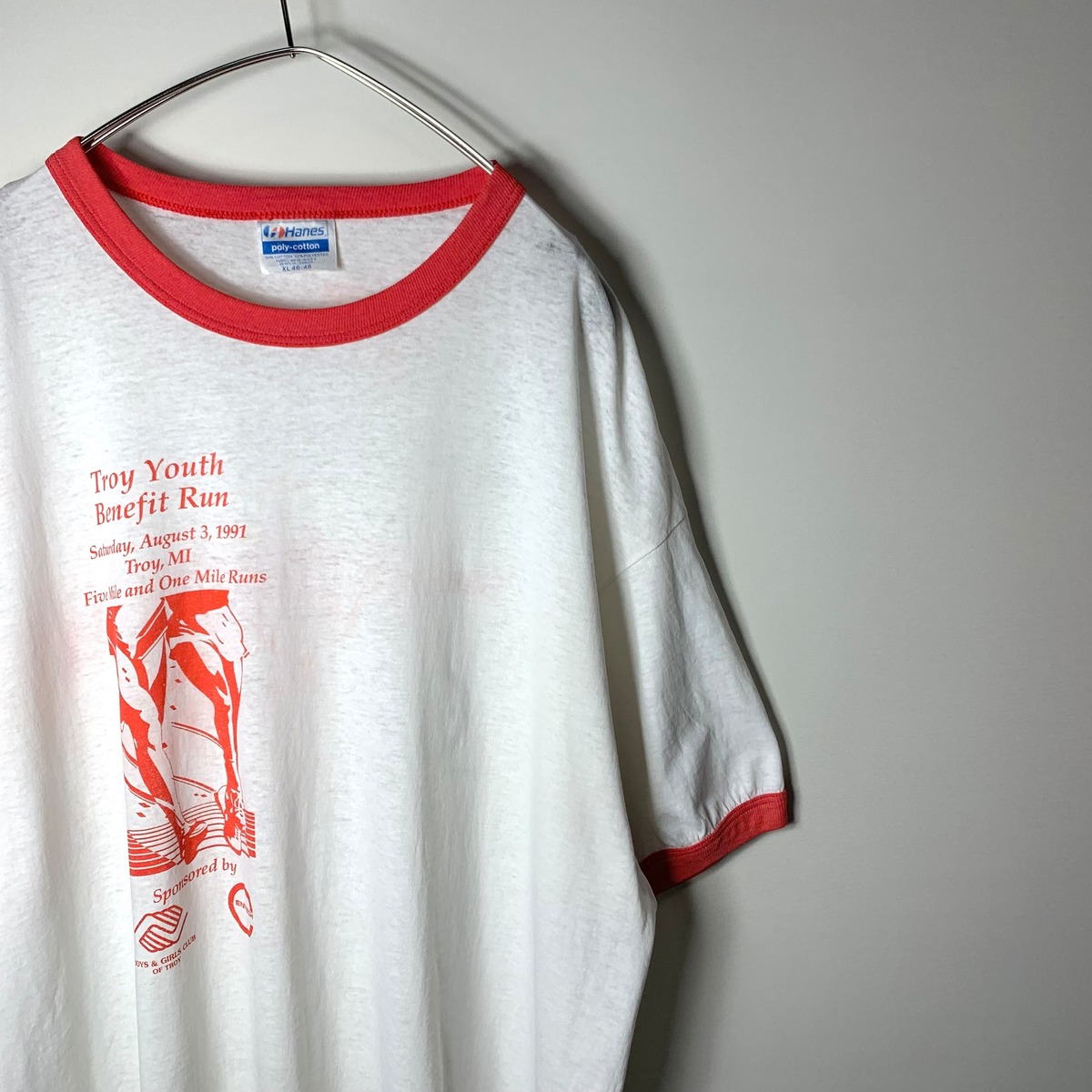 90's Hanes Ringer T-Shirt made in USA 【L】 | 古着屋HAMA