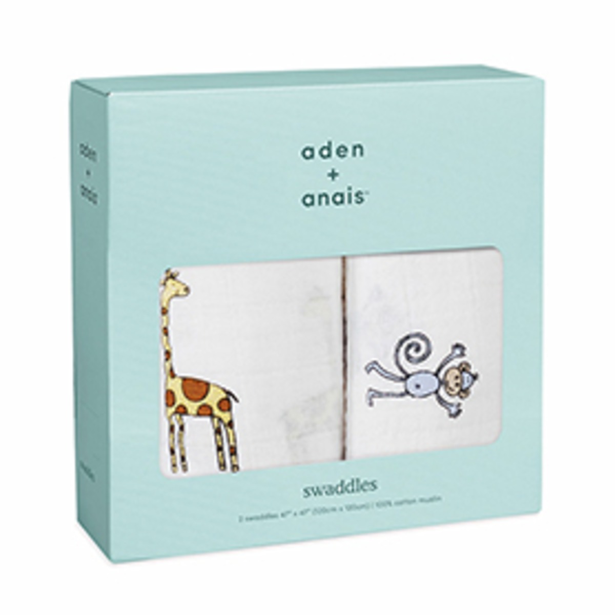 aden＋anais | 2-pack classic swaddles jungle jam | エイデンアンドアネイ | クラッシックス ...