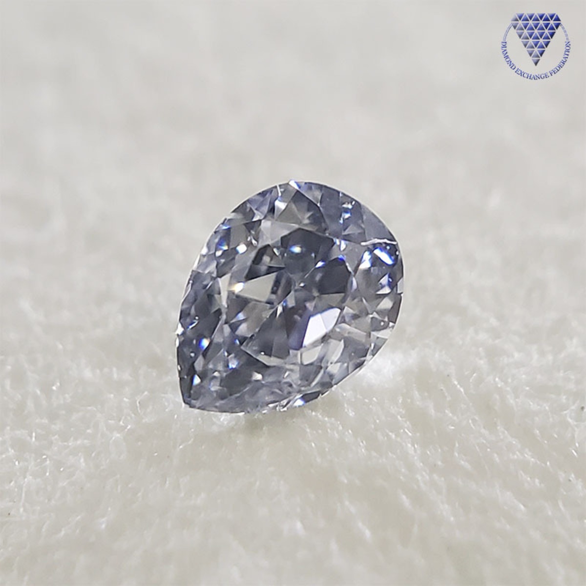 0.047 ct Fancy Gray Blue VS2 CGL 天然 グレイ ブルー ダイヤモンド ルース ペア シェイプ ...
