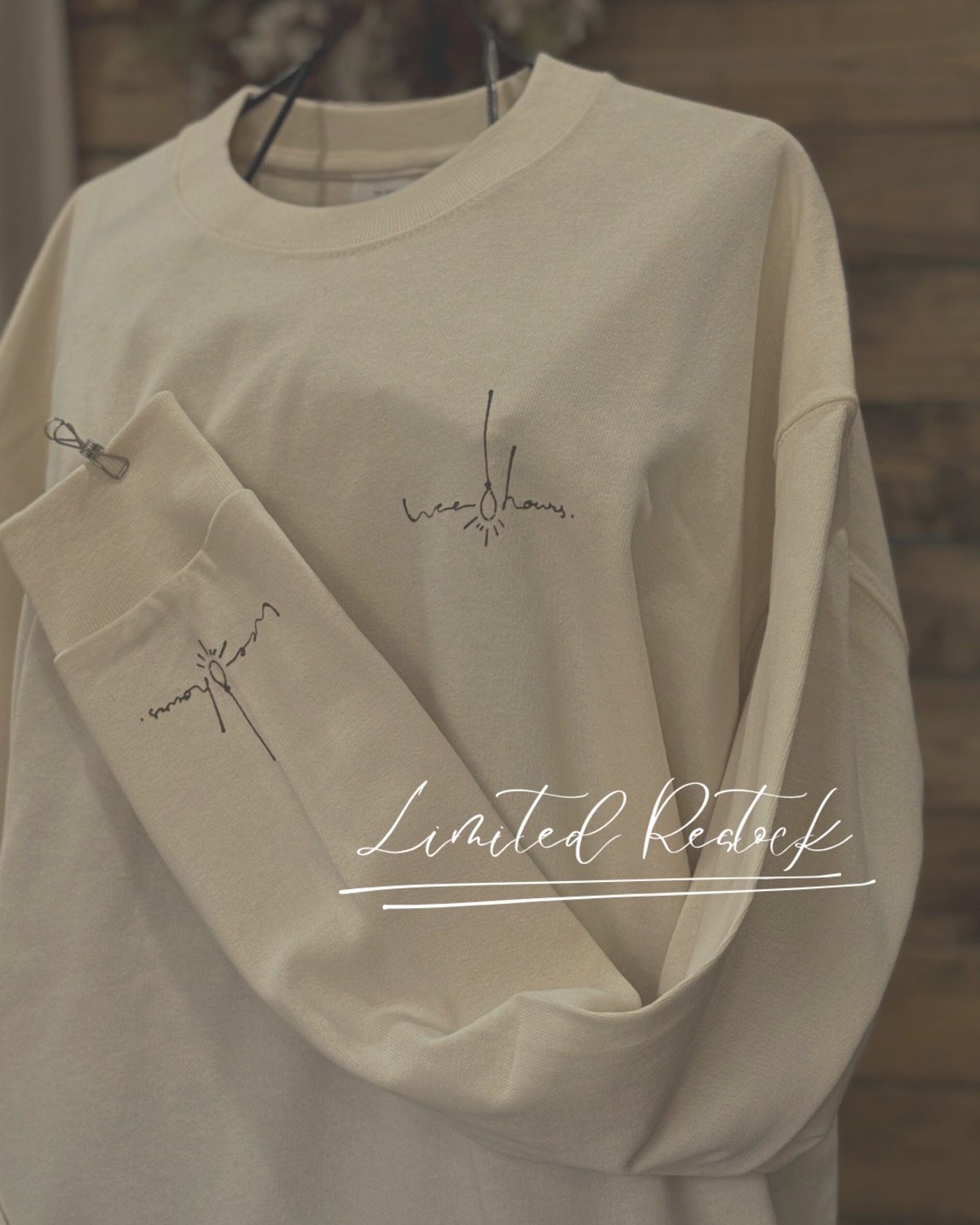 【Limited Restock】wee hoursオリジナルロンT | wee hours