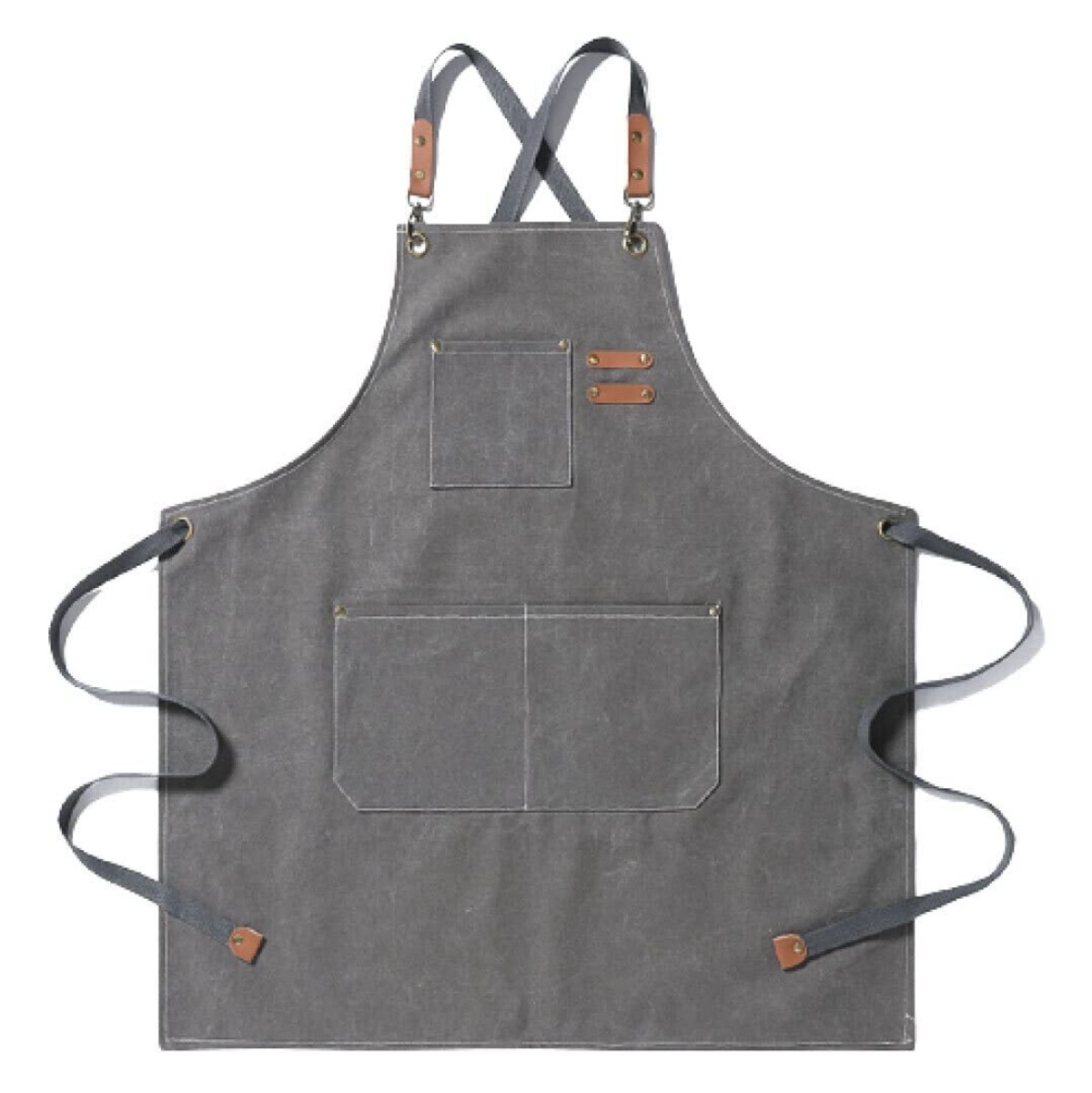 [FREESE] アウトドア エプロン メンズ キャンプ 作業 DIY 職人 シェフ ワークエプロン 前掛け 厚手 綿 キャンバス | kki2nd