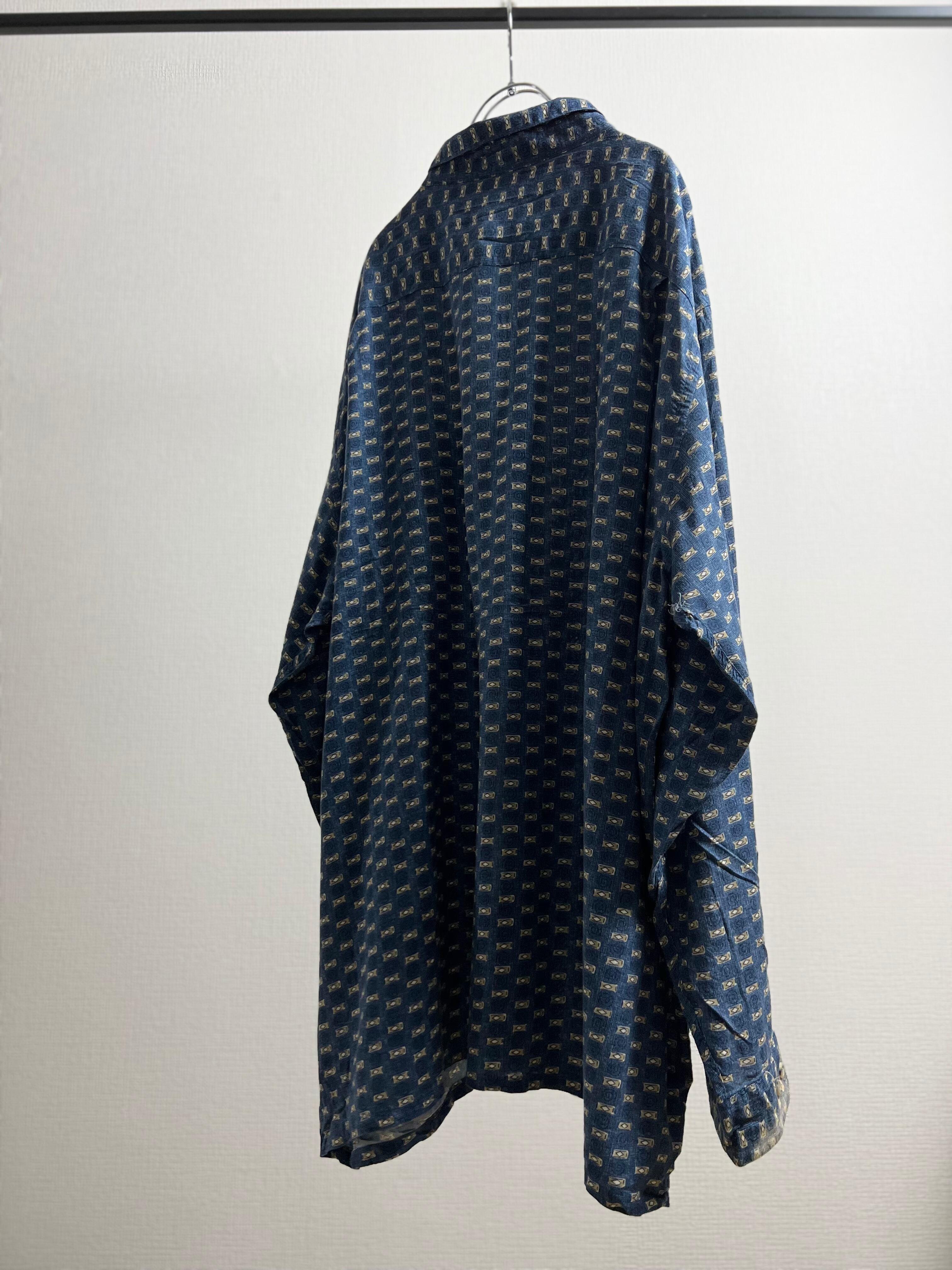 80's Geometric pattern shirt Vintage | SISON