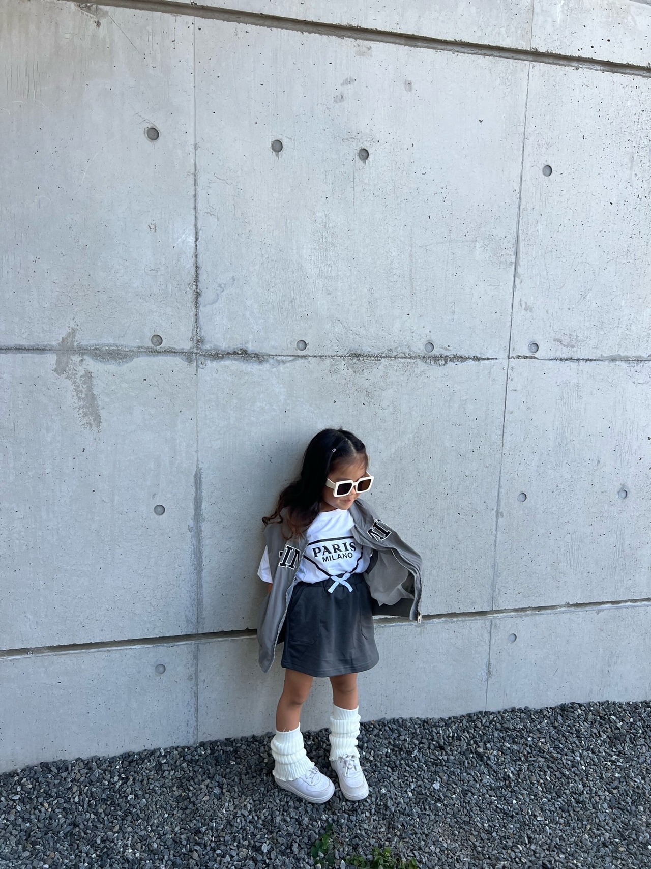 zipup logo VEST【kids】ジップアップロゴベスト | JEMINY