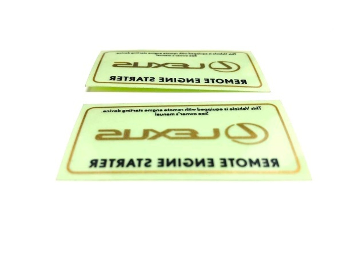 Lexus Remote Engine Starter Label Set | LEXUS FASHION STORE - LEXUS ...