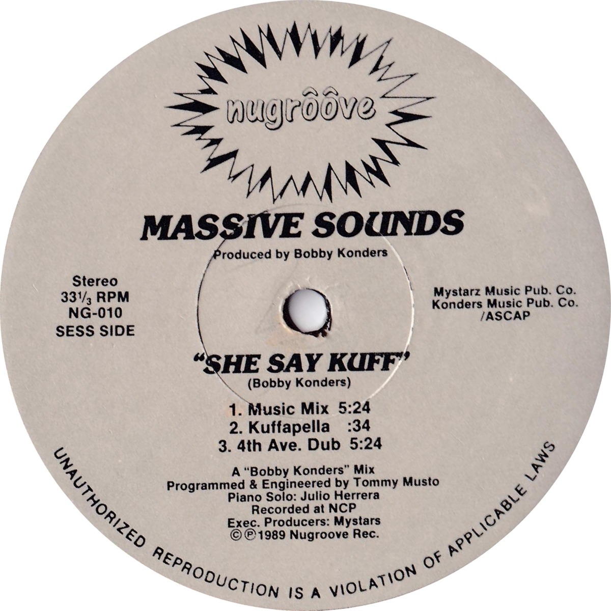 Massive Sounds – She Say Kuff | First Floor Records / Used House vinyl ...