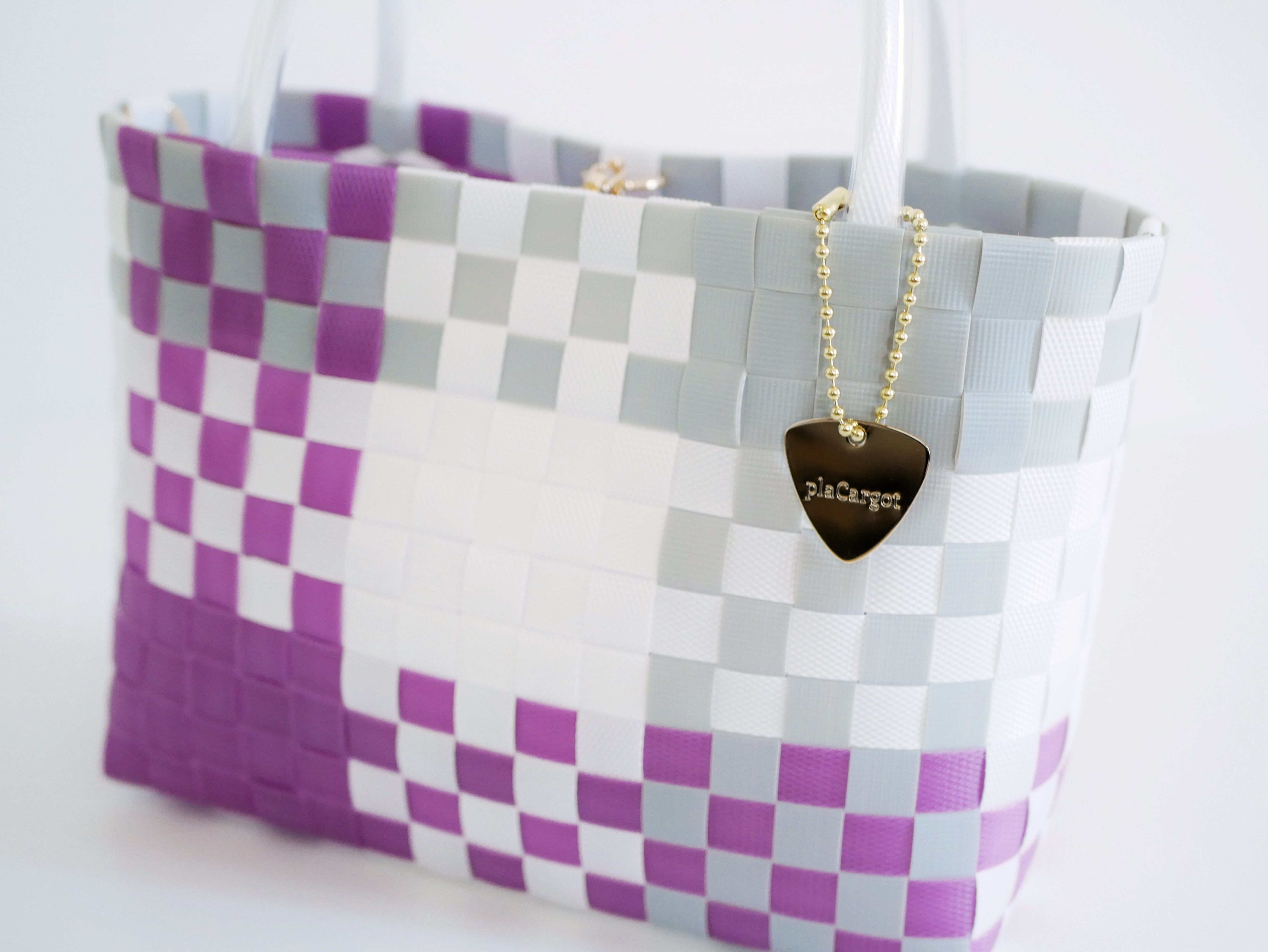 グレープ×グレーS 2WAYプラカゴバッグ/洗える/トートバッグ/ミニバッグ/スパバッグ/ジムバッグ/ハンドバッグ | plaCargot ...