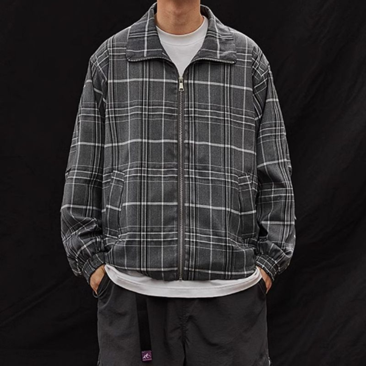 Check pattern jacket M13036 | Monoqlo+
