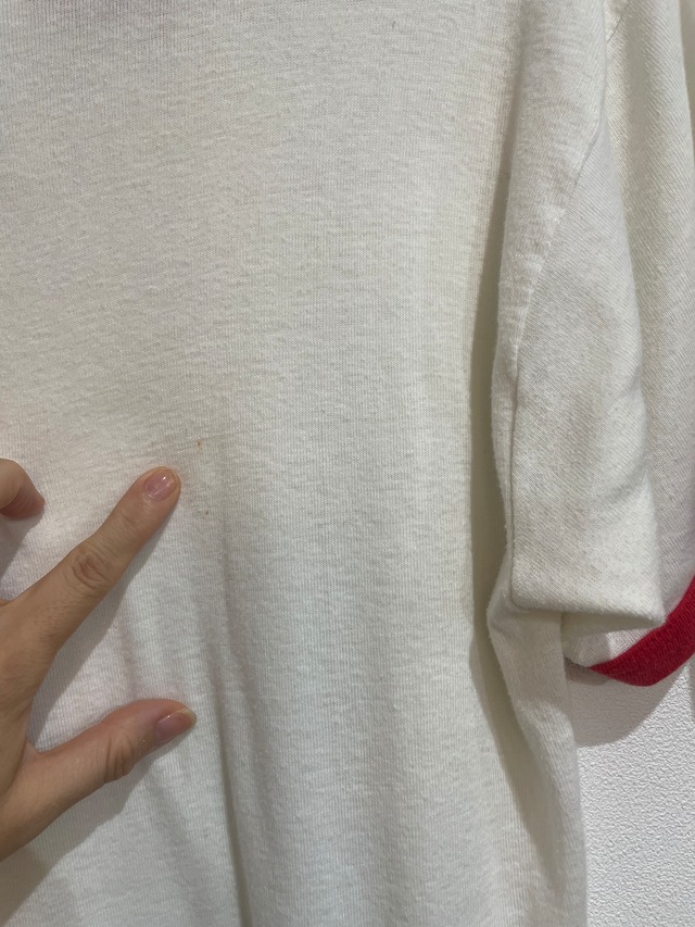 white×red ringer tee | fime