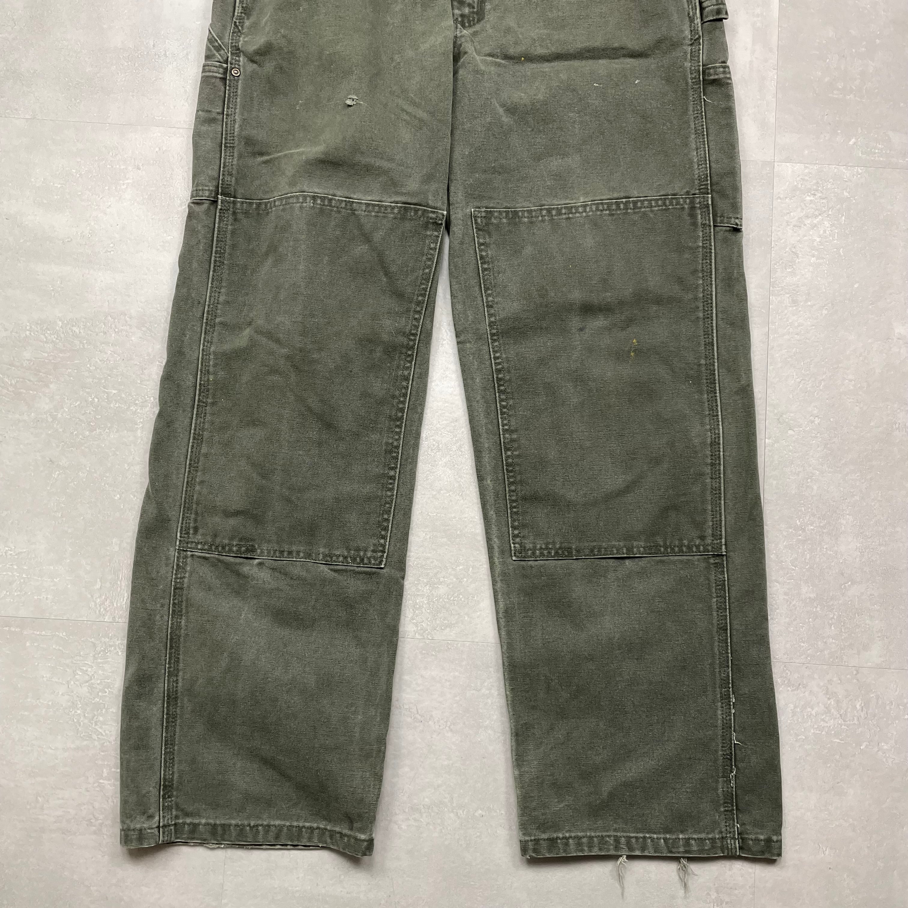 実寸 W35L30》 Carhartt カーハート オーバーオール ダブルニー 実寸 W35L30》 Carhartt カーハート オーバーオール ダブルニー