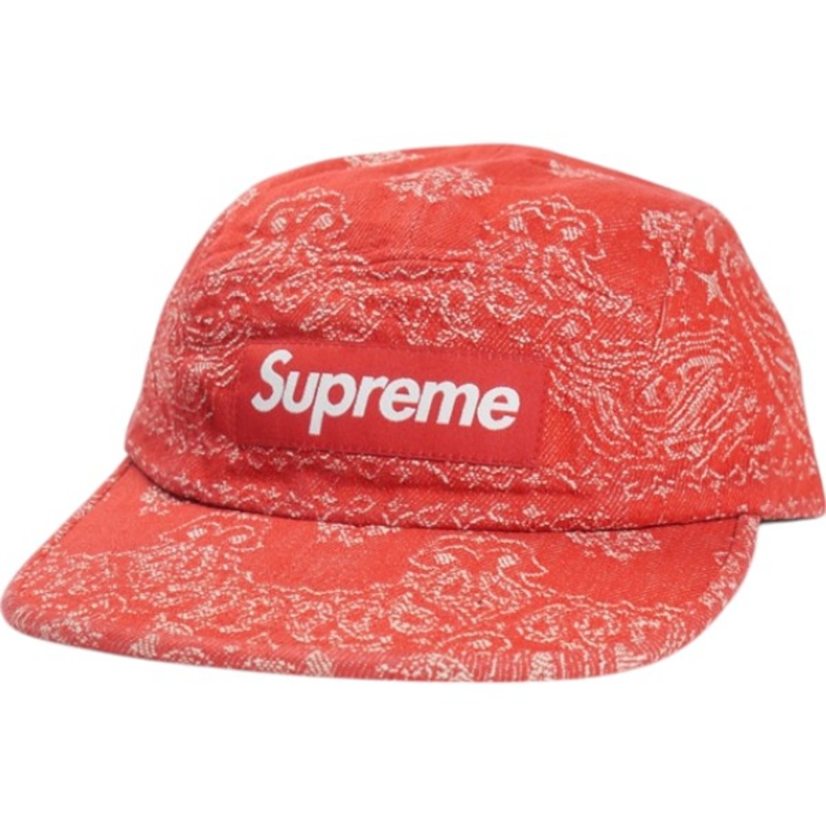 Size【フリー】 SUPREME シュプリーム 25SS Bandana Jacquard Denim Camp Cap Red キャンプ ...