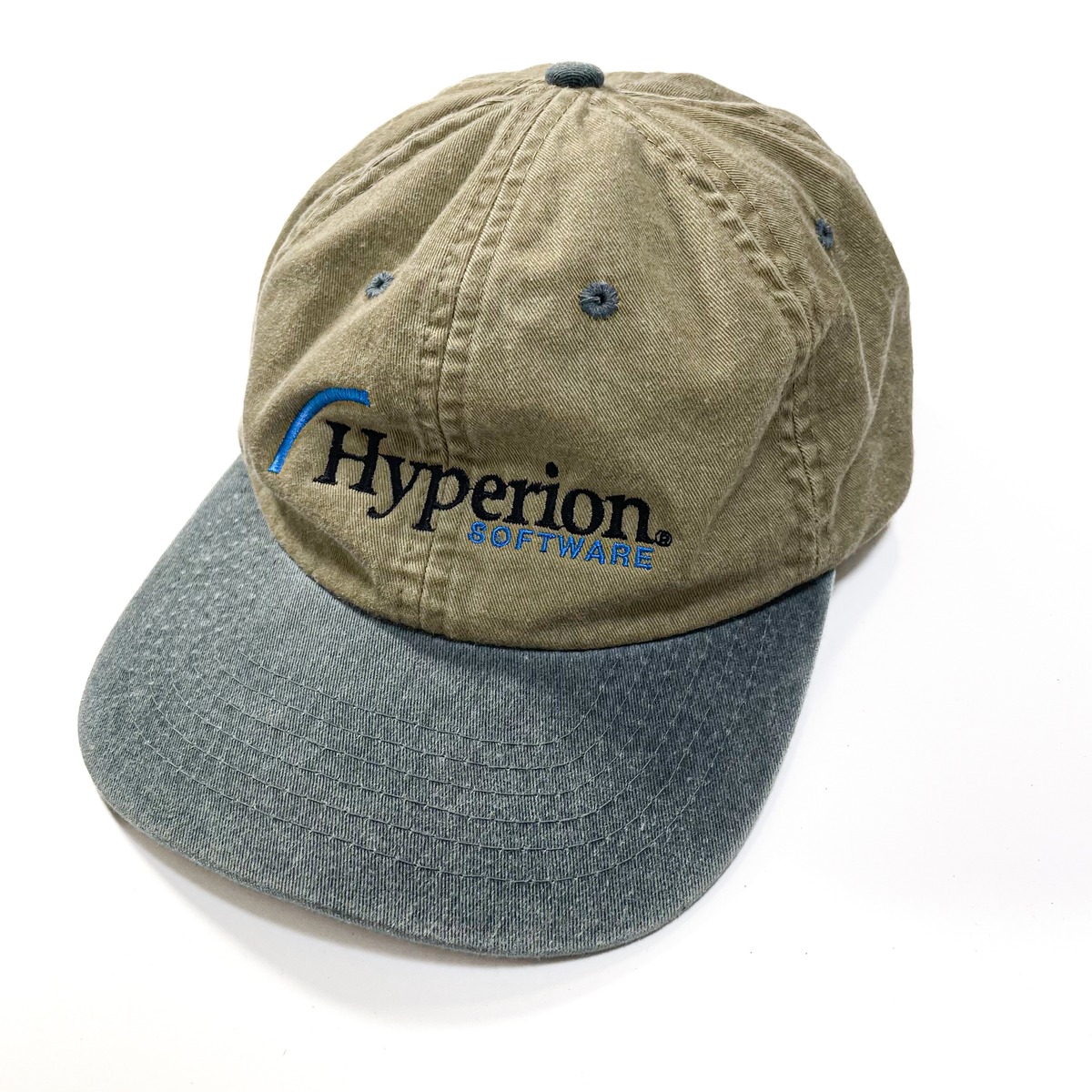 1990s " Hyperion software " faded cotton 2tone cap . size free ...
