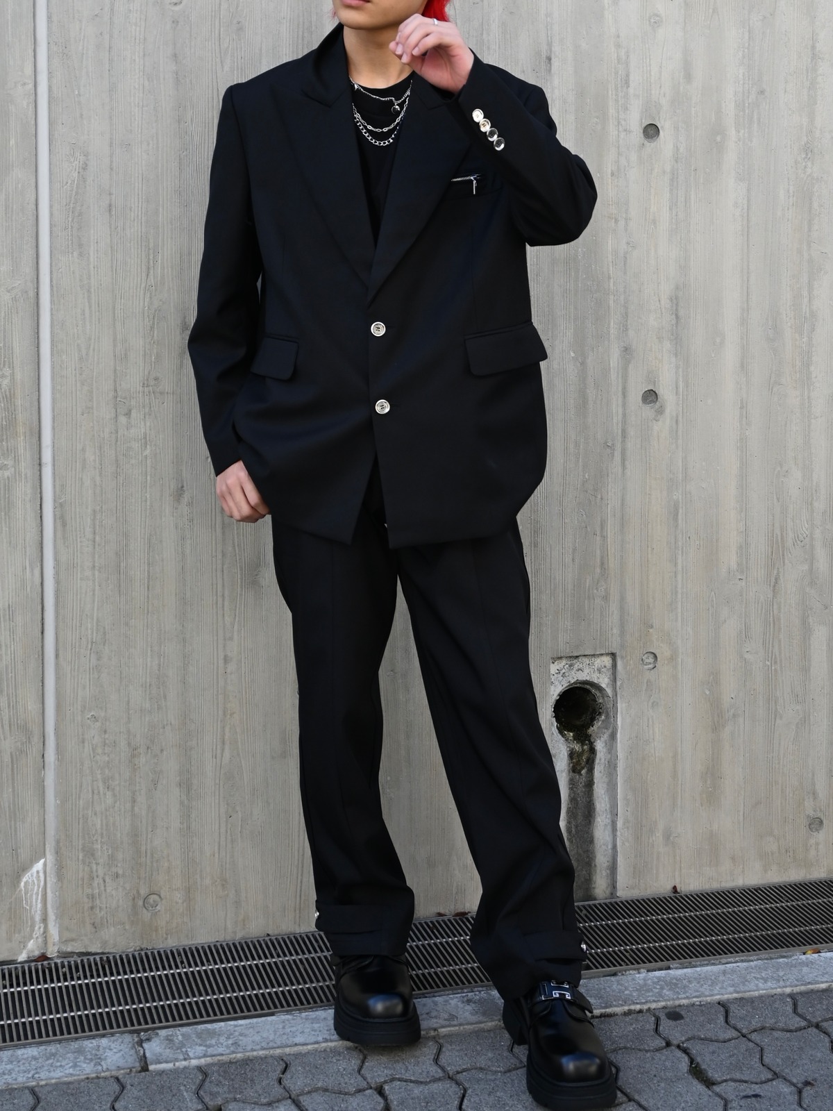 【ALUDE SELECT】single bless tailored set up | 【ALUDE】韓国メンズファッション