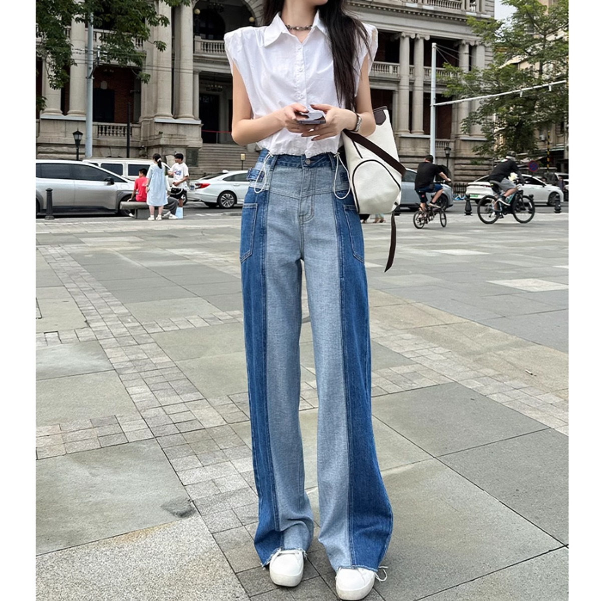 Double Color Denim Jeans KRE2018 | KRE