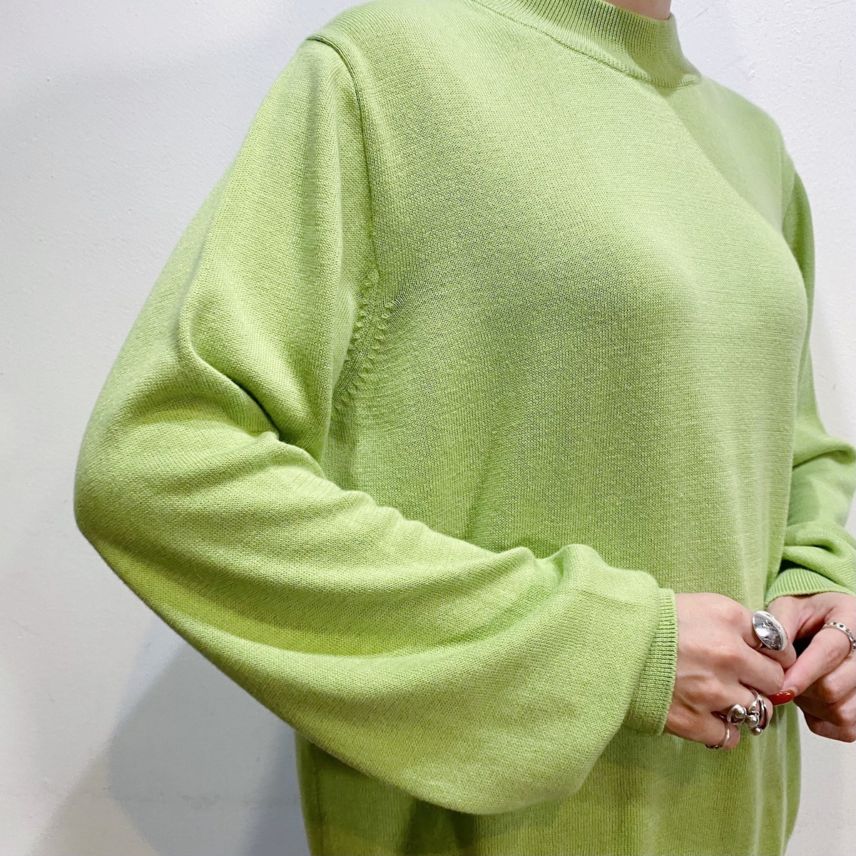 Light green high neck top | LEMON
