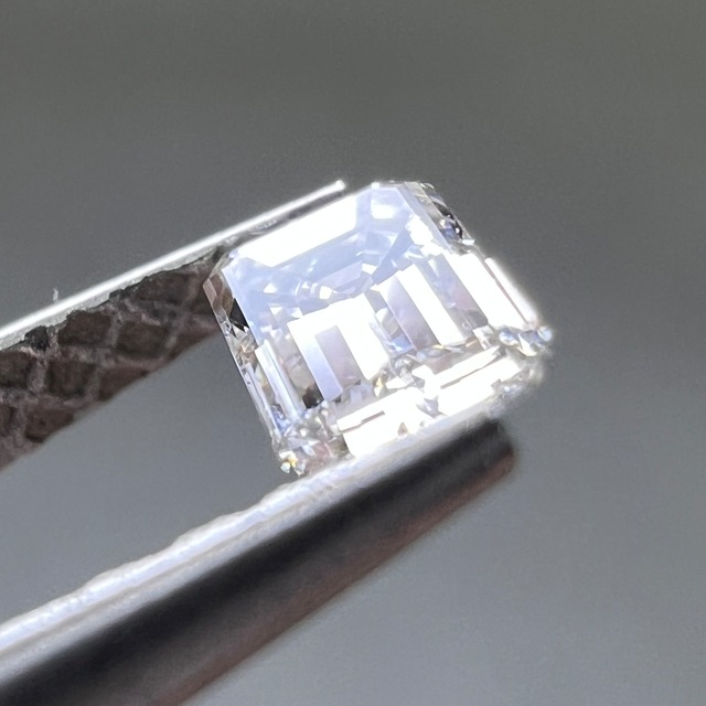 【中宝ソ】ダイヤモンド 0.123ct F SI1 エメラルドカット 中宝研ソーティング付 ルース | 鈴木屋