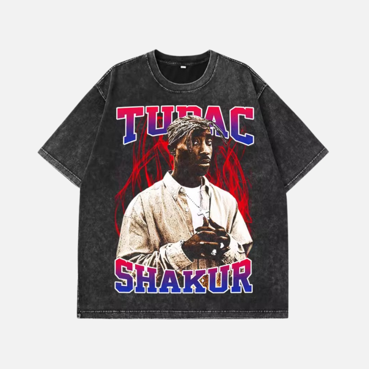 【FLEX0842】2Pac(TUPAC) Vintage Finished Tee | FLEX MADE | フレックスメイド
