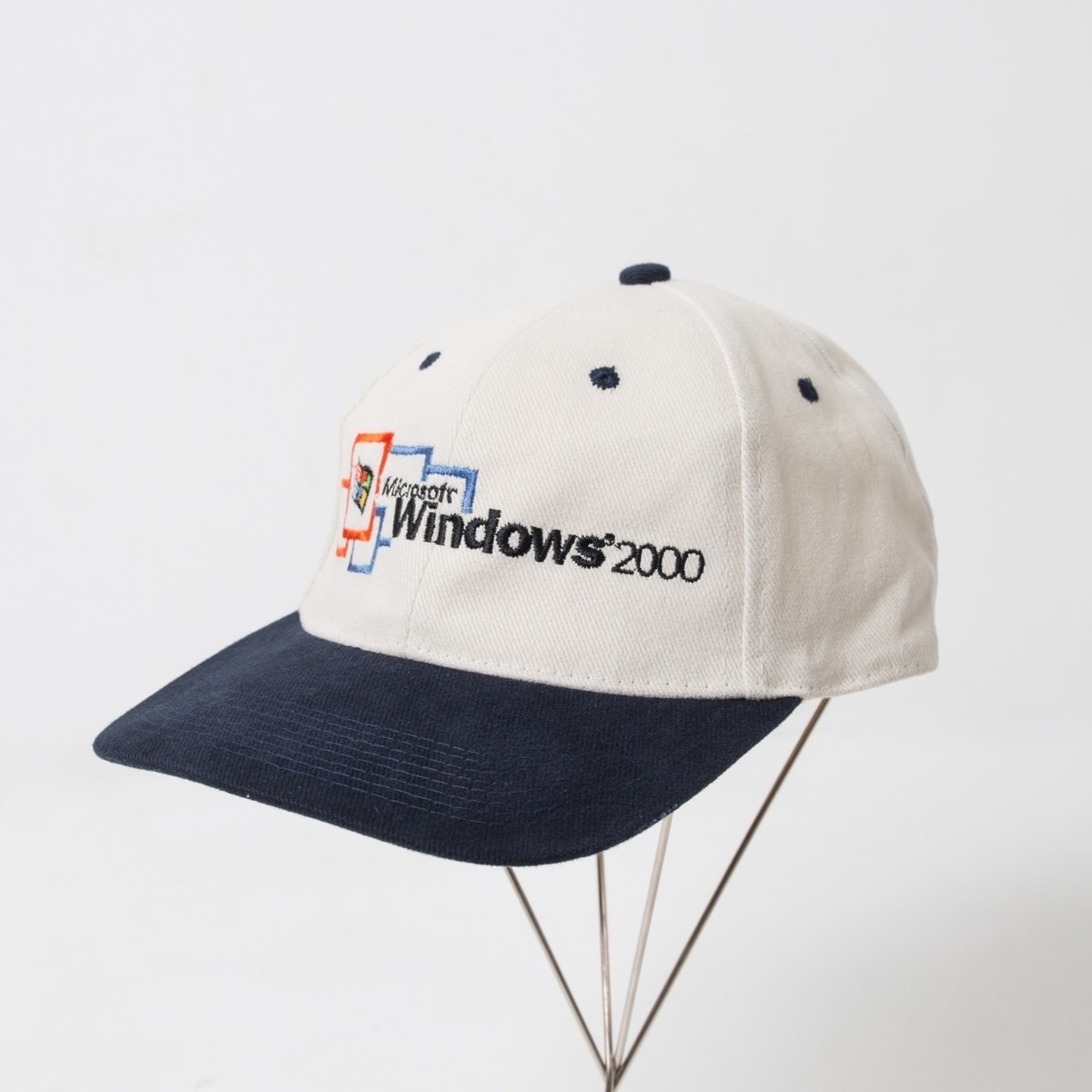1990s vintage 2-tone embroided cotton cap / "Windows" | THREE / ISSUE ...