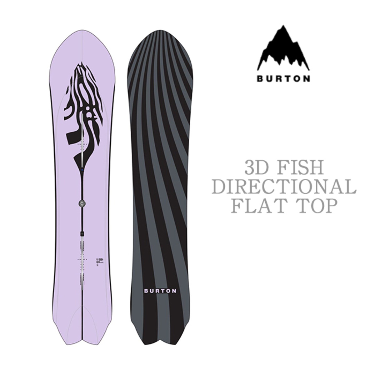 24-25モデル . BURTON .『 FISH 3D 』. バートン . フィッシュ . パウダー . ツリーラン . バックカントリー ...