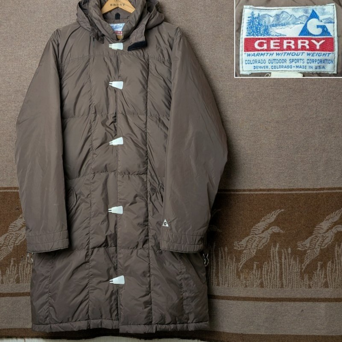 70s GERRY SLOPE COAT Down Jacket (M) BROWN | Wonder Wear ヴィンテージ古着ネットショップ