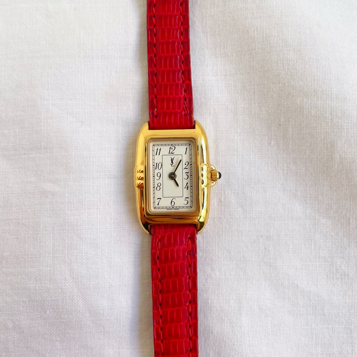 YSL mimi face leather belt watch | TOKYO LAMPOON online shop