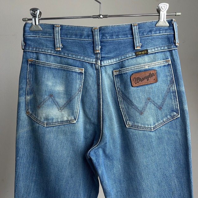 1980's "Wrangler 945" Boot Cut Denim Pants NO FAULT JEAN W30 L32 ...