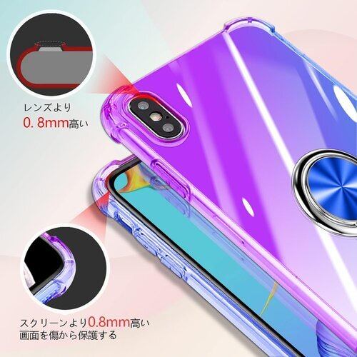 iPhoneX用 TPUケース フリマアプリ ストラップ