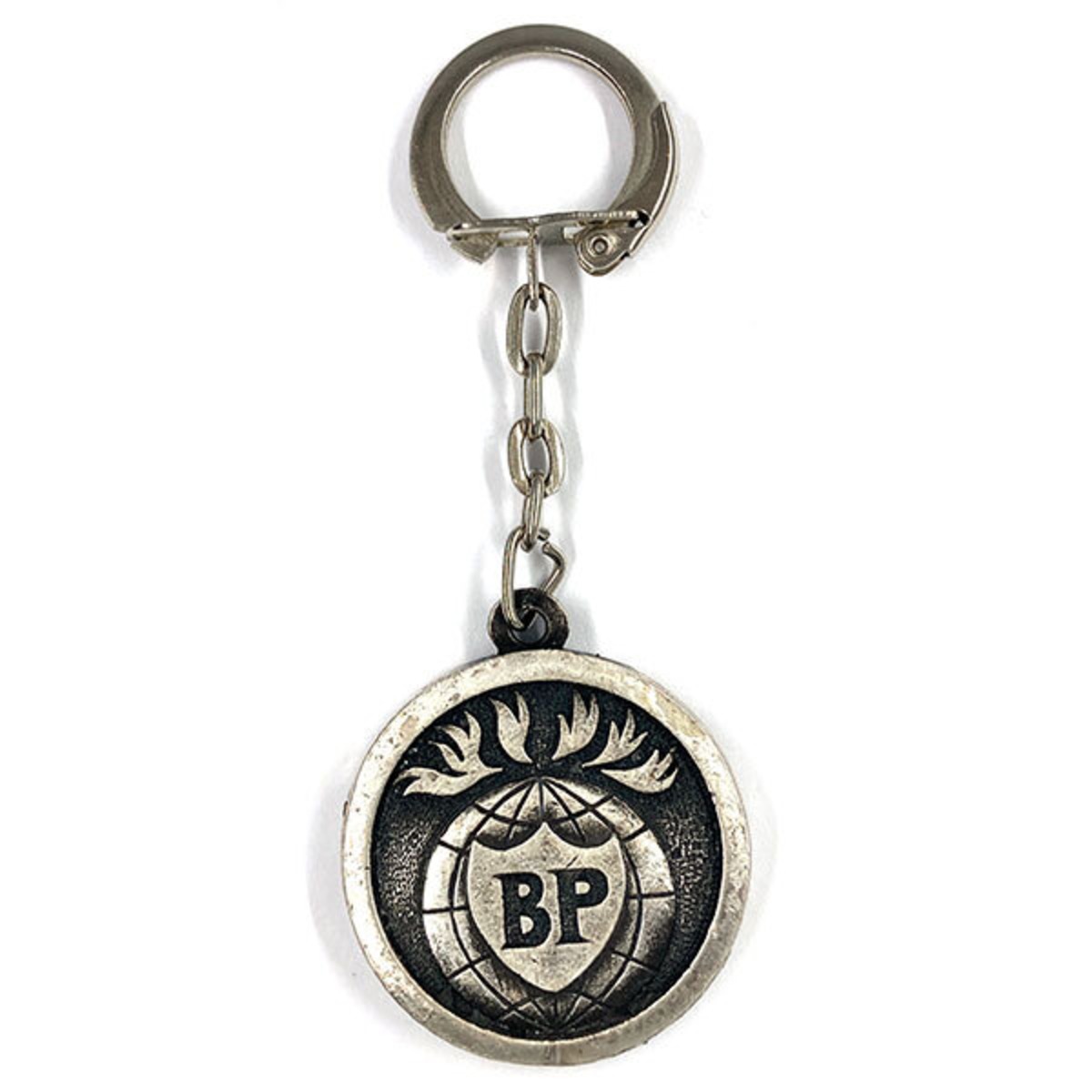 BP メタル キーホルダー BP Metal Key Chain porte cles 鍵 キーチェーン オイル Holder Oil ...