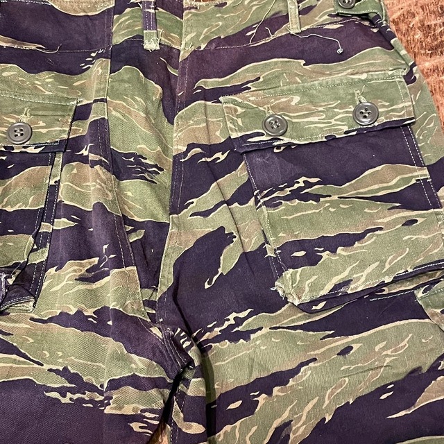 60's〜 US Army Tiger Stripe Camo Cargo Pants 32×29 Good Condition ...
