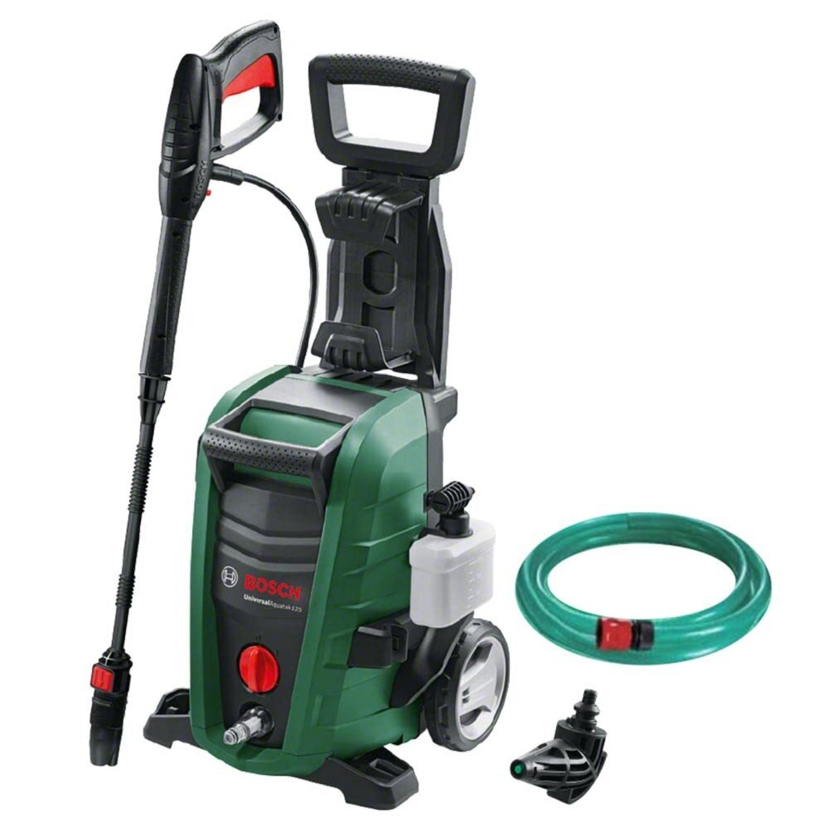 ボッシュ(BOSCH) 高圧洗浄機 1500W 最大許容圧力12MPa パワフル洗浄 コンパクト収納 [8m高圧・3m水道ホース・車輪付き ...
