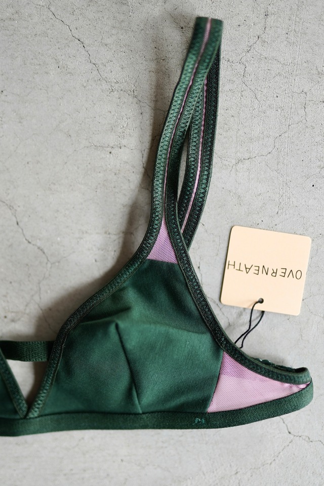 OVERNEATH / SMOOTH×NET (Bra / 031) (Green×Pink) | JUQUI Online