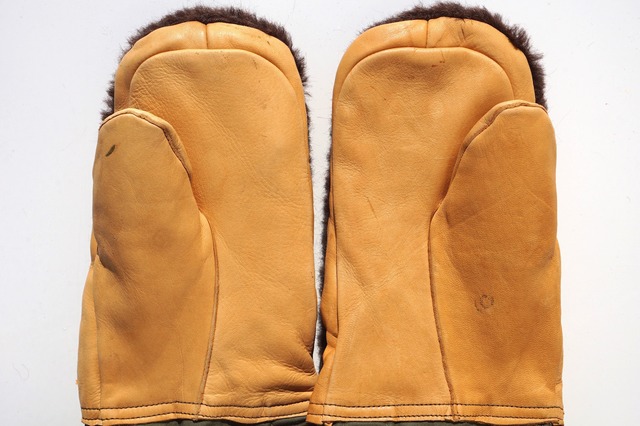 1950's [U.S.ARMY] "M-1949 ARCTIC MITTEN" 極寒地用ガントレット型ミトン 表記(SMALL) 1951年 ...