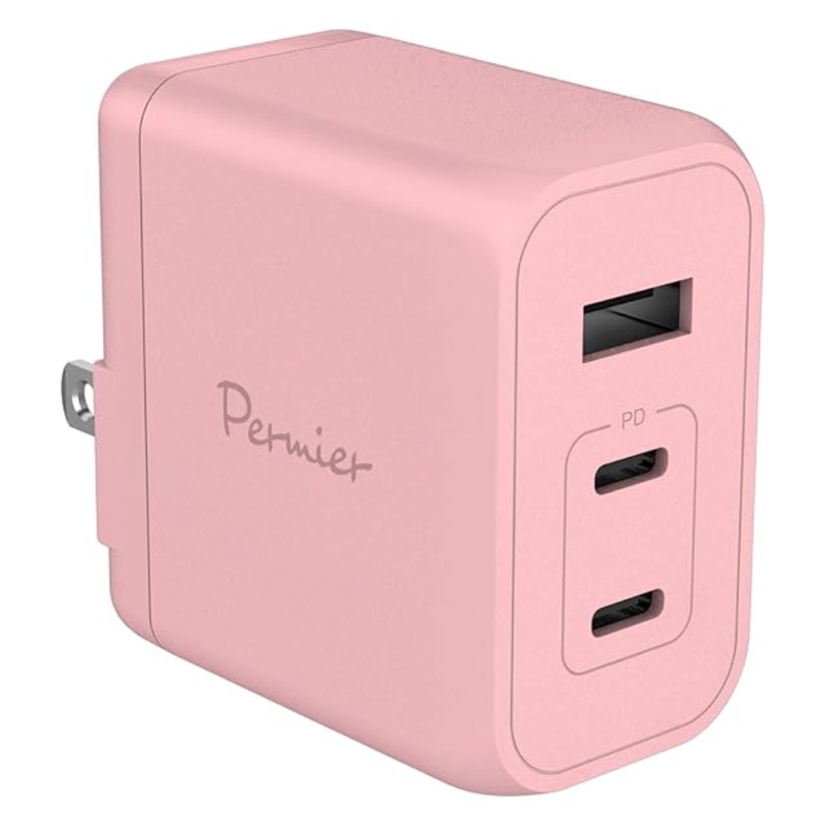 多摩電子工業 PD65W対応 AC充電器 USB x3ポート装備 （USB-C x2、USB-A x1）折りたたみ式プラグ Permier ...