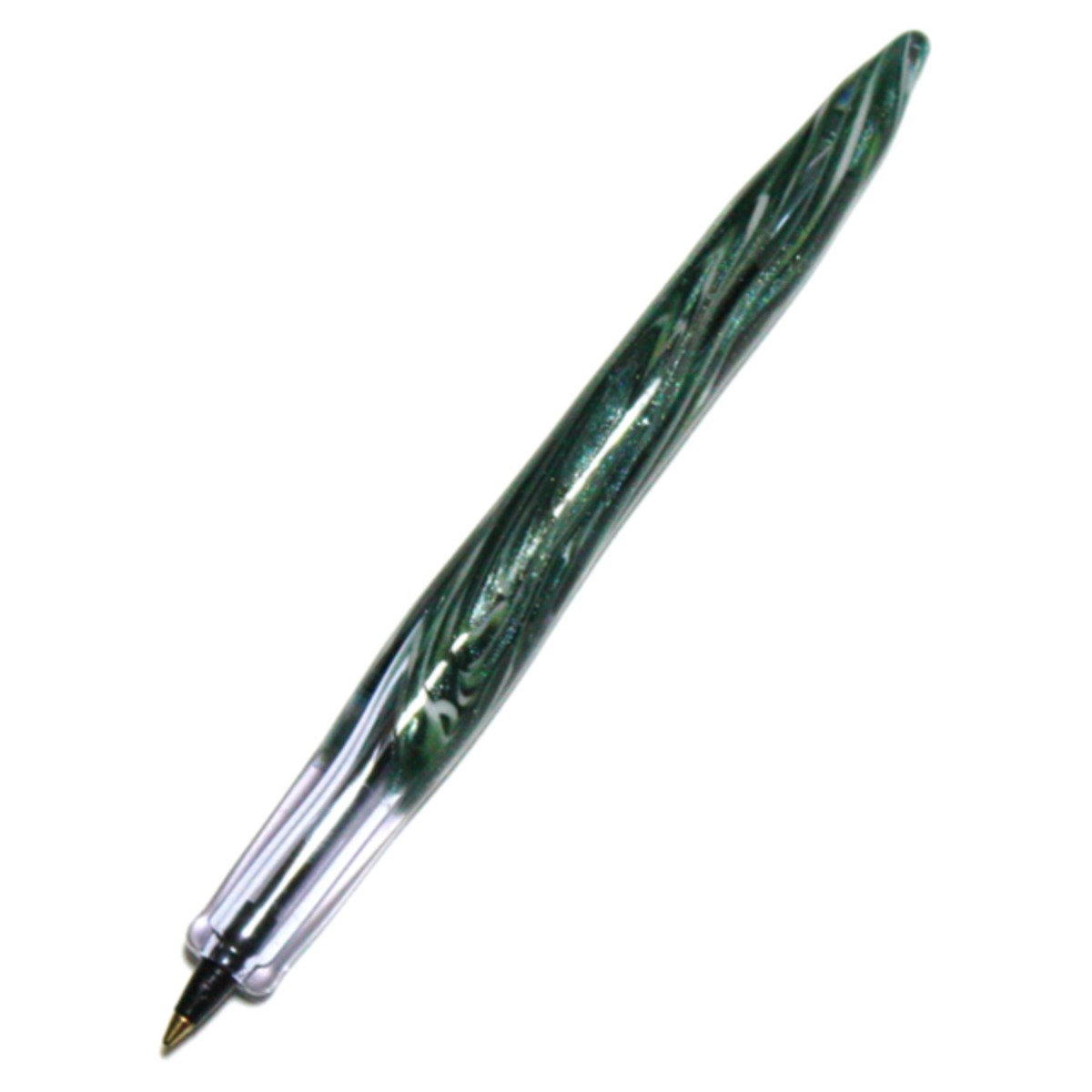 Dichroic Gleen Spirai Glass pen/ダイクログリーンスパイラルガラスペン | シルバーマン