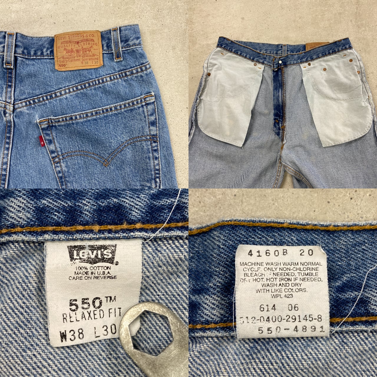 古着通販】00年代 USA製 Levi's リーバイス 550 ワイドデニム 古着通販】00年代 USA製 Levi's リーバイス 550 ワイドデニム