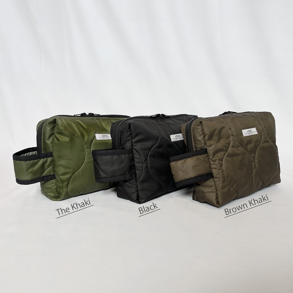 【再販！ブラックとブラウンカーキのみ】万能ポーチ（ひょうたんキルト） | #202 ameri plus