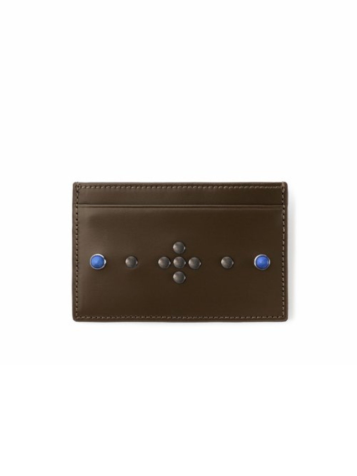 [FENNEC] RIVET CARD HOLDER - BROWN | もごつ