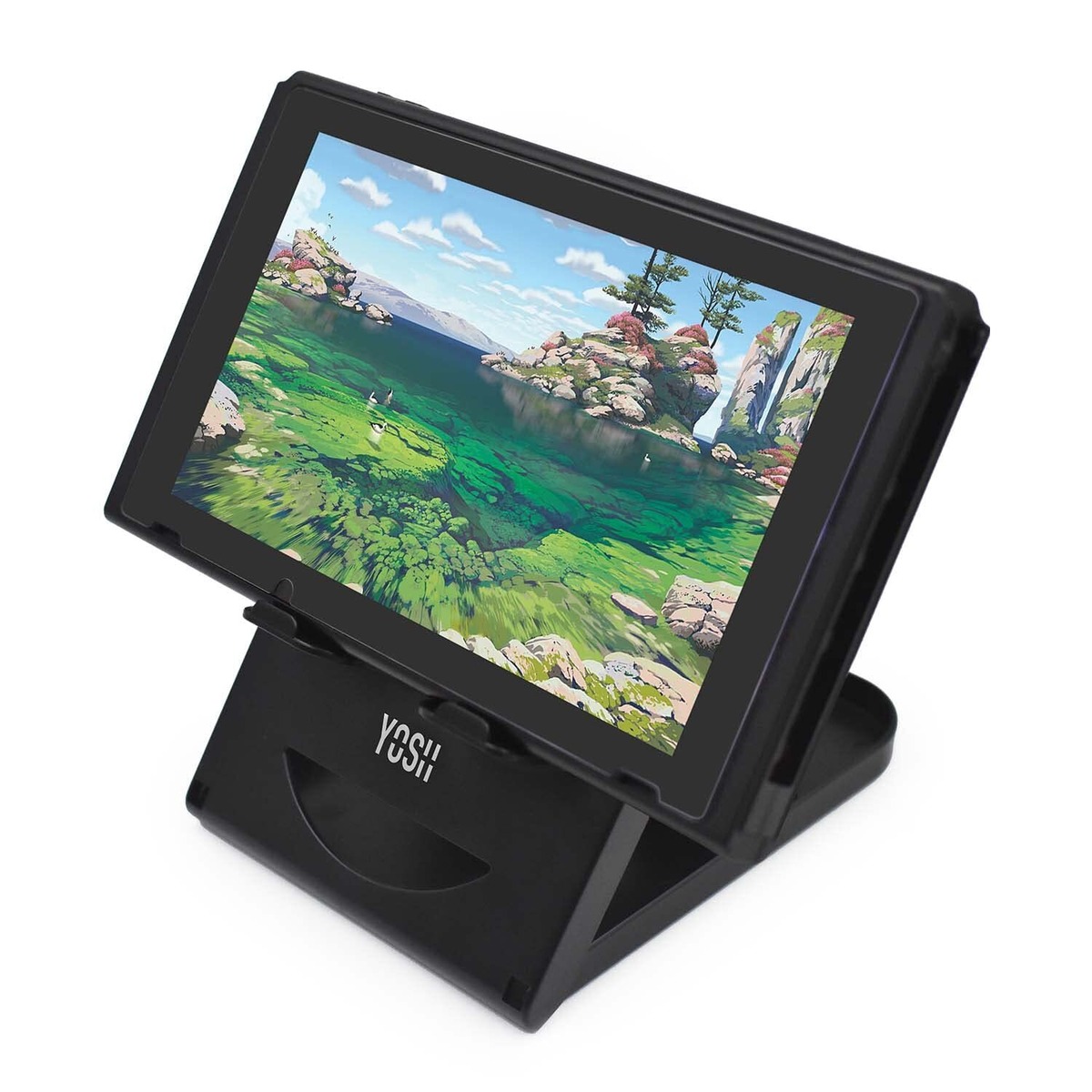 YOSH Switch/Switch 2 スタンド スイッチスタンド switchプレイスタンド 折り畳み式 角度調整可能 滑り止め コンパクト テーブルモード 多機型対応 Switch ...