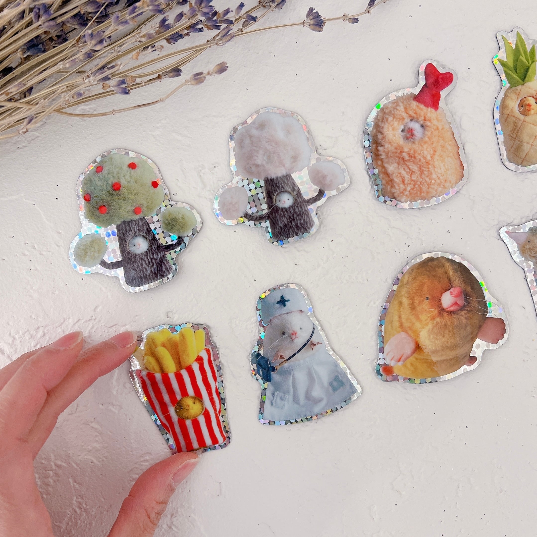 【三角ユウリ】ネズミちゃんのトレーディング キラキラマグネット ※絵柄は選べません | sunsun