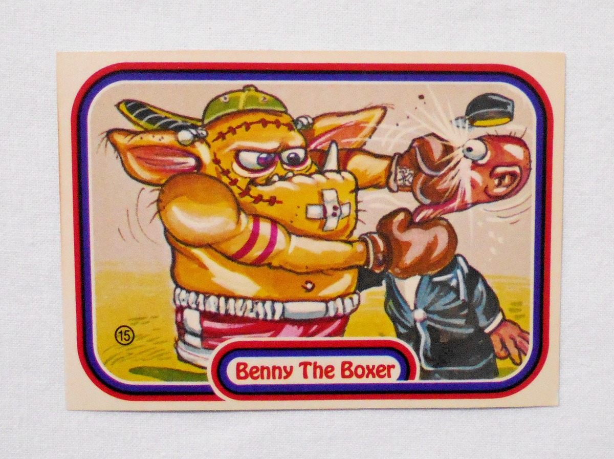 【NO.15-B BENNY THE BOXER [AWESOME ALL STARS BASEBALL STICKERS & BUBBLE GUM]】 LEAF ＜1988年 ...
