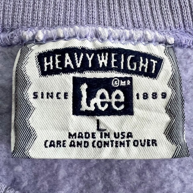 90s USA製 Lee "lavender" 無地 スウェットシャツ | Kevin22