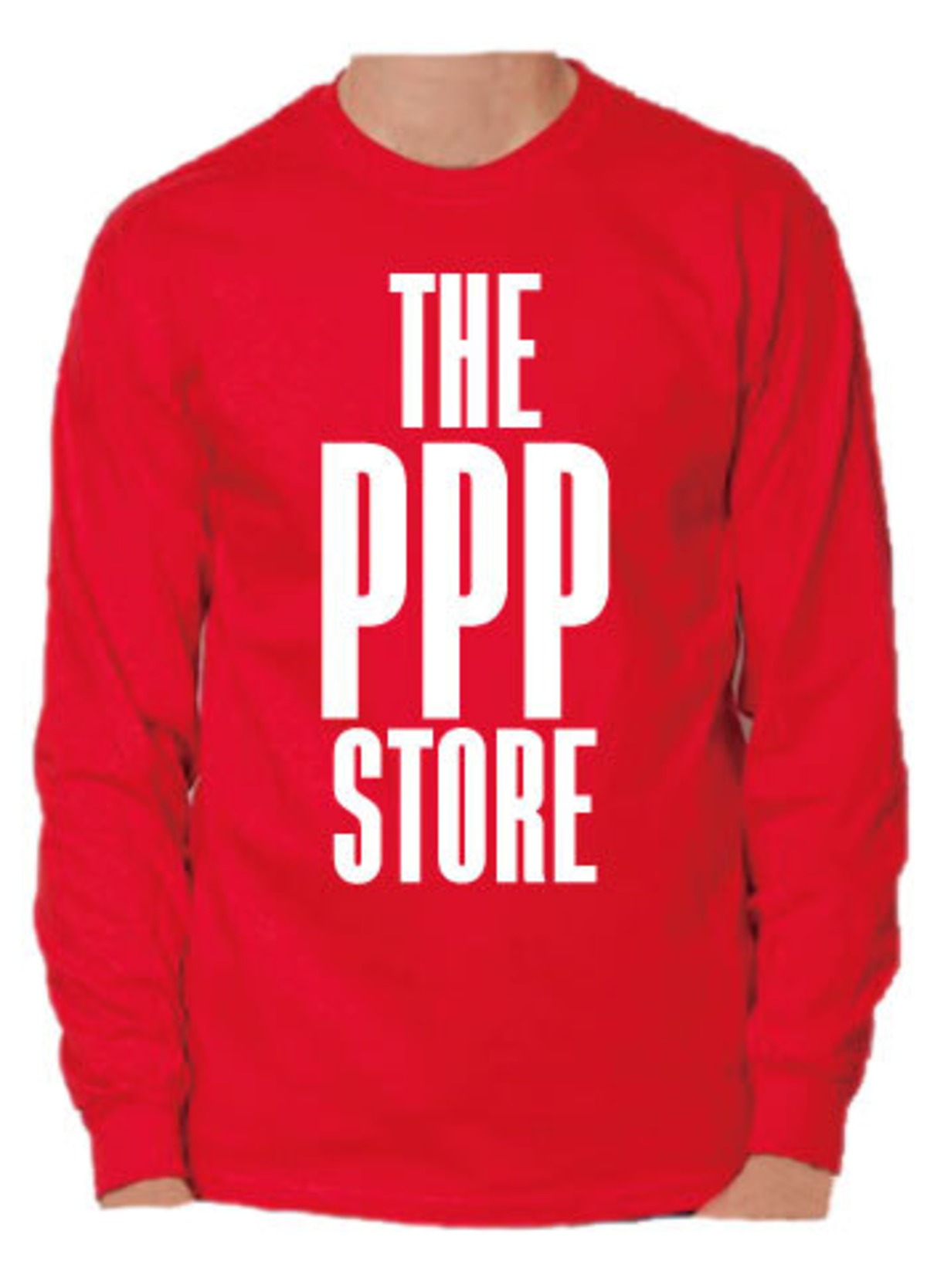 The PPP Store BIG LOGO L/S T-SHIRT ”RED” | The PPP Store