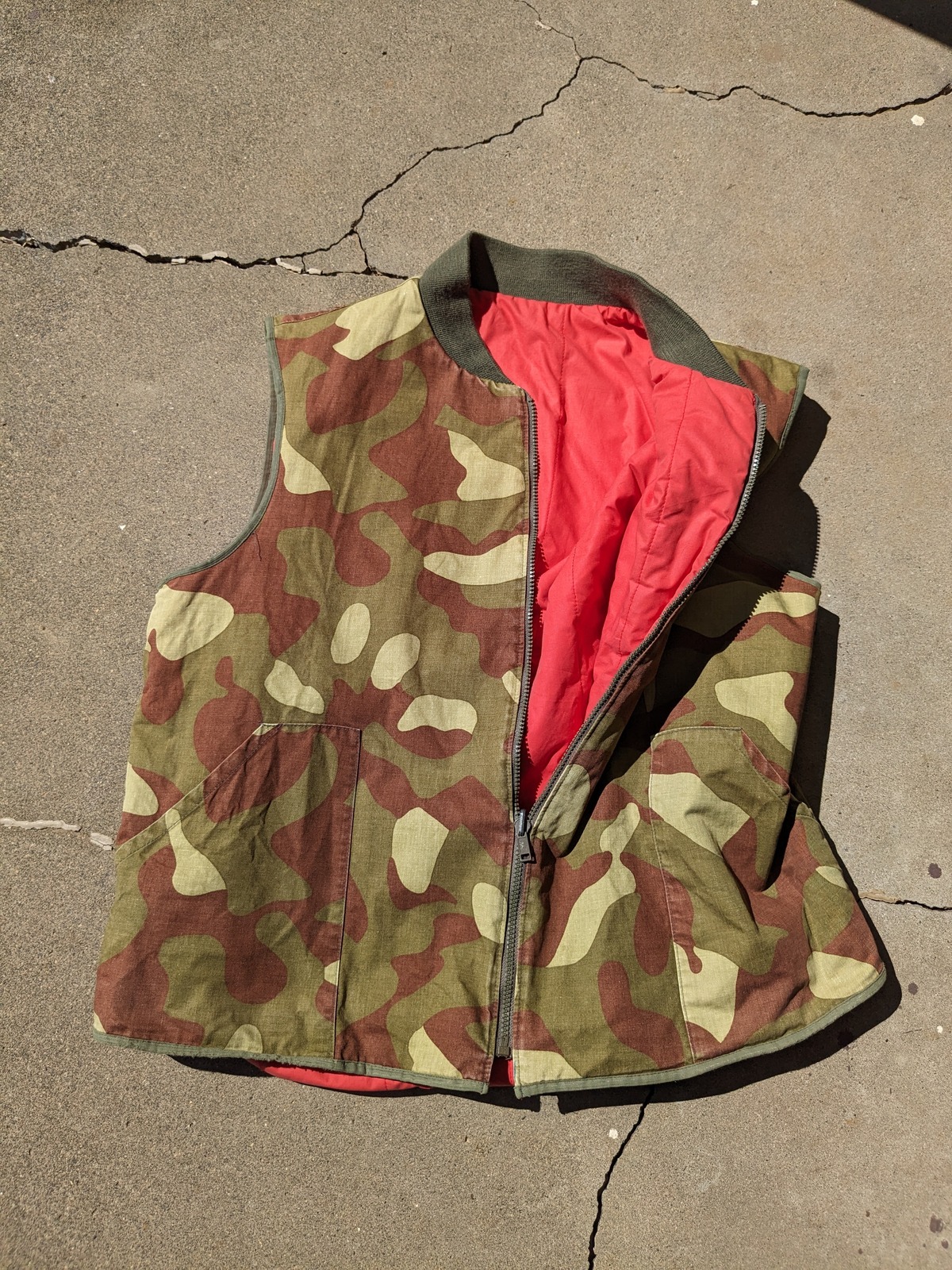 90's unknown reversible quilting vest | Morning Glory