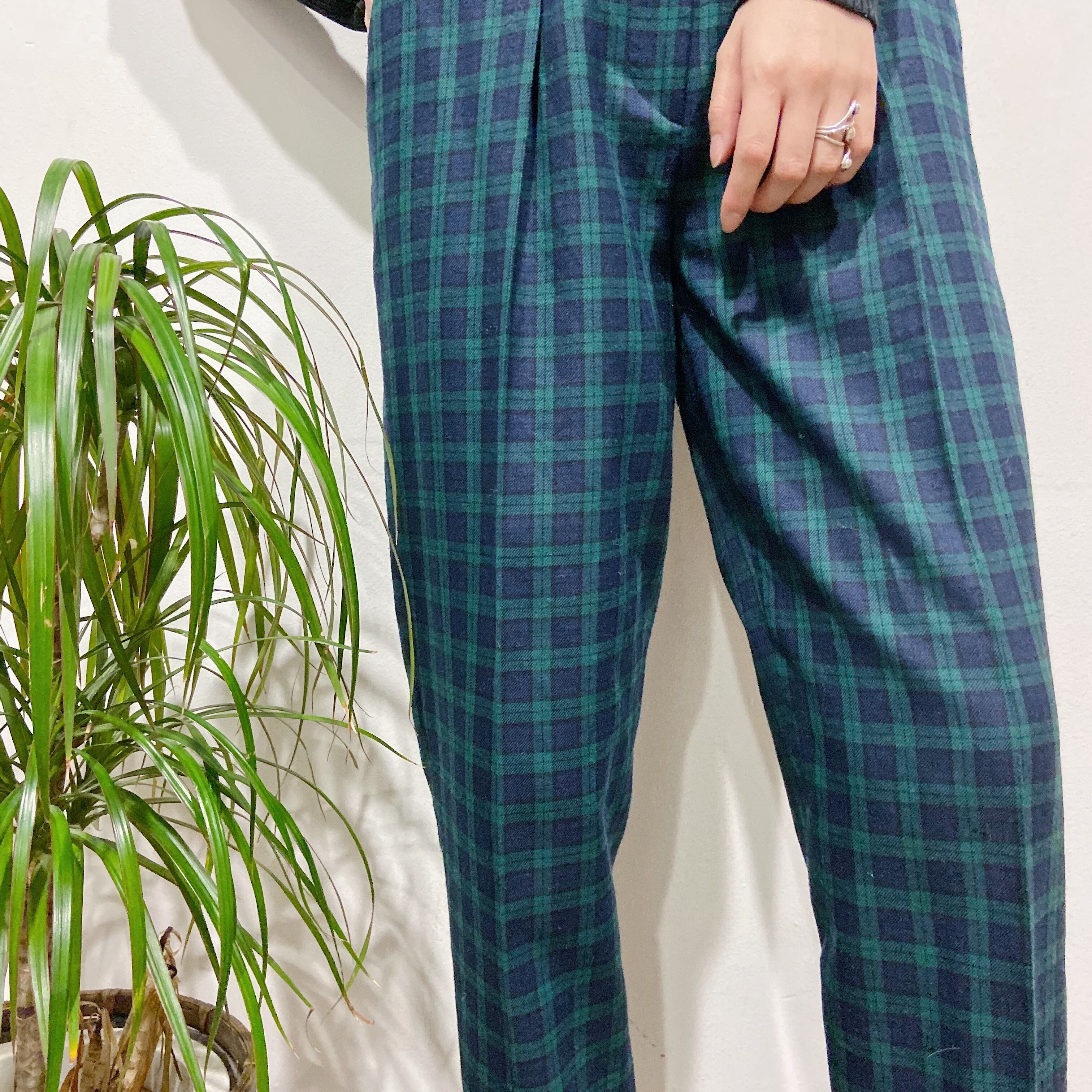 green check pants | LEMON