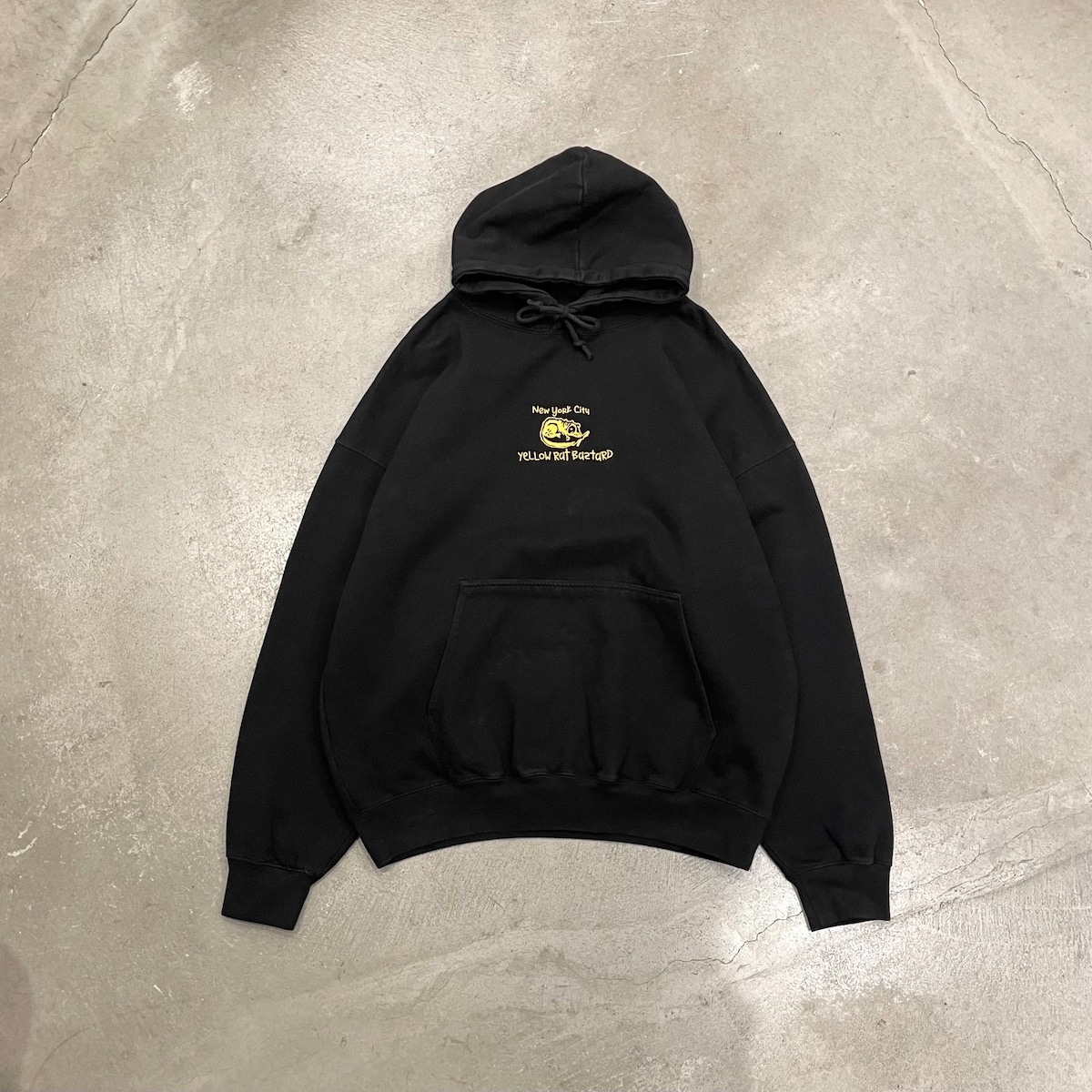 “YELLOW RAT BASTARD” Logo Embroidery Hoodie | RENGA CLOTHING STORE