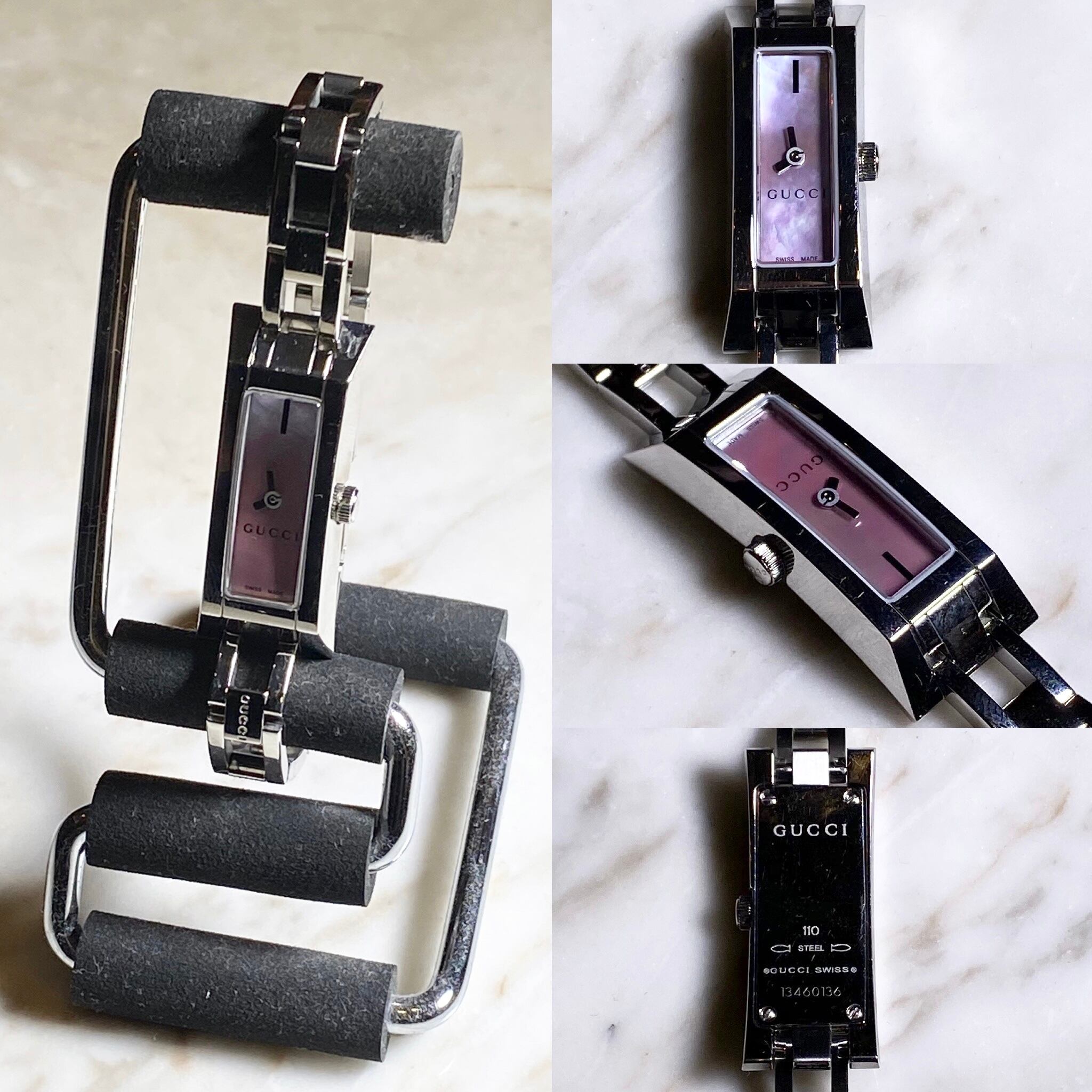 GUCCI rectangle quartz watch | NOIR ONLINE