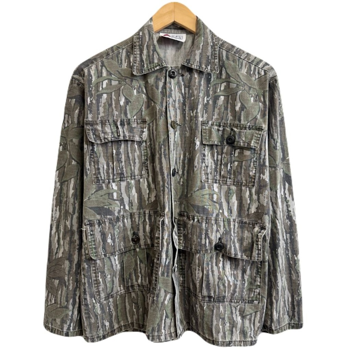 SPORTS AFIELD リアルツリーカモ REALTREE シャツジャケット フロントボタン ポケット付き グレー×多色 No.H627 ...