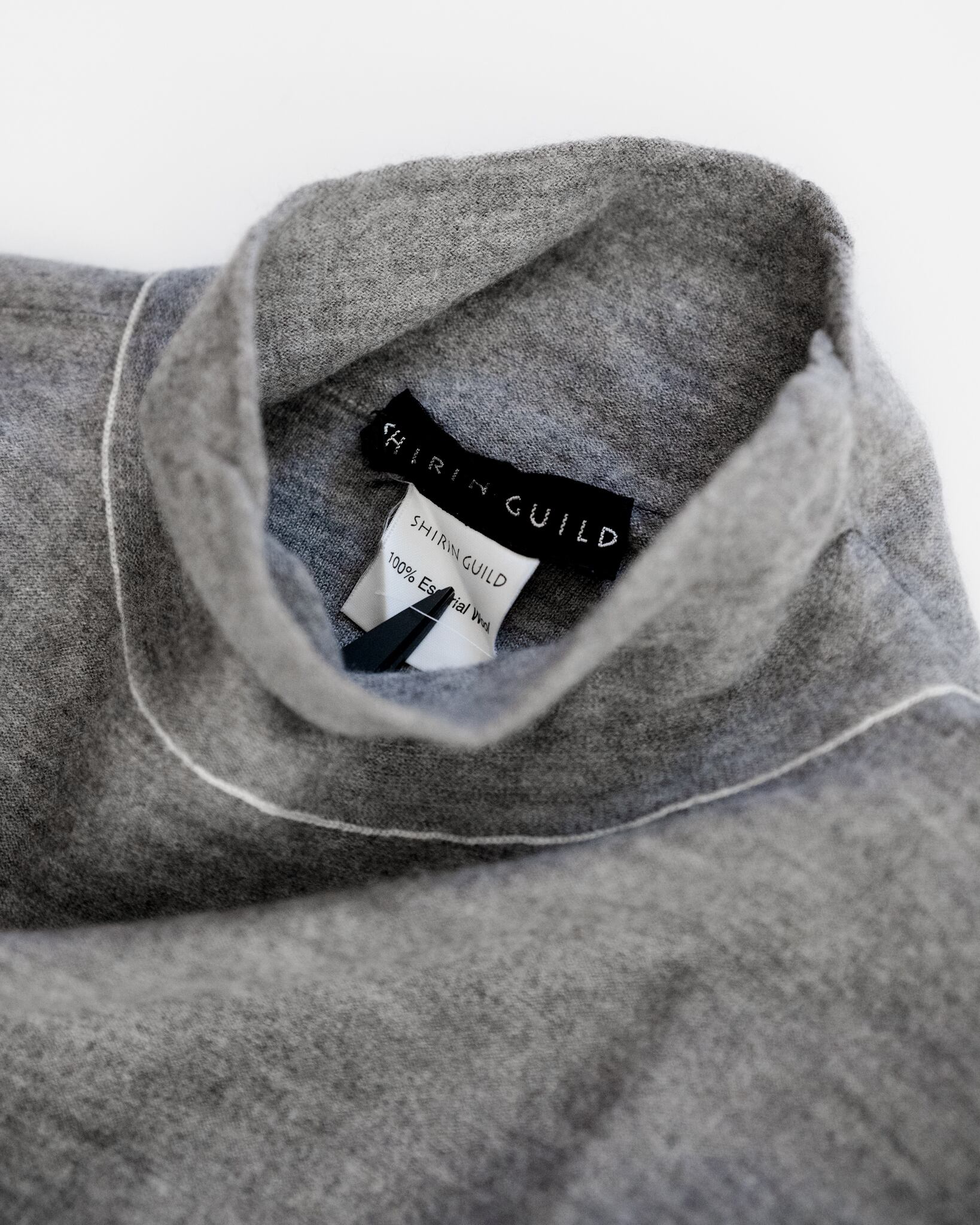 [90's] "SHIRIN GUILD" Wool Mock neck L/S Knit | recollection vintage