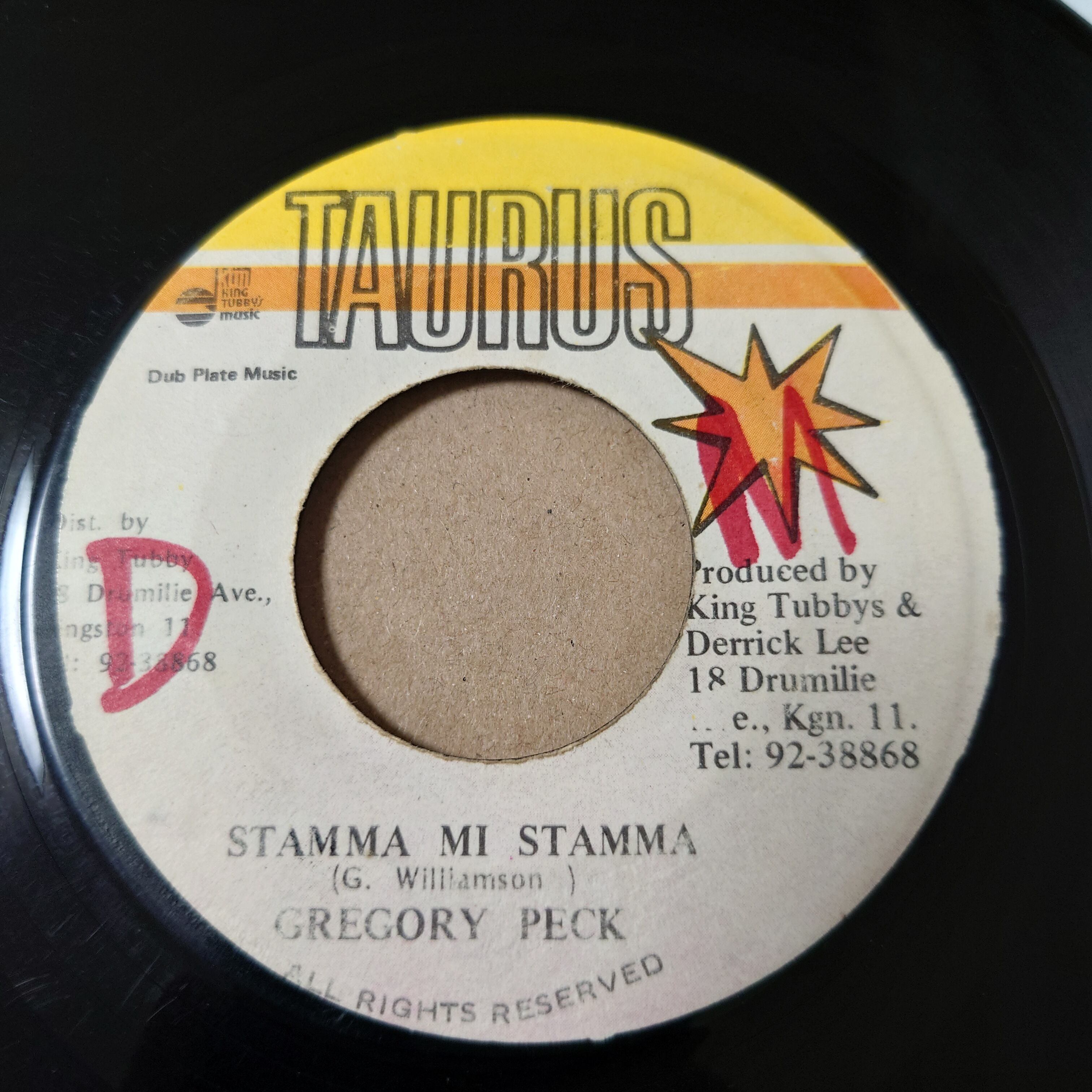 Gregory Peck - Stamma Mi Stamma // Taurus 7inch / African Beatオケ / King ...